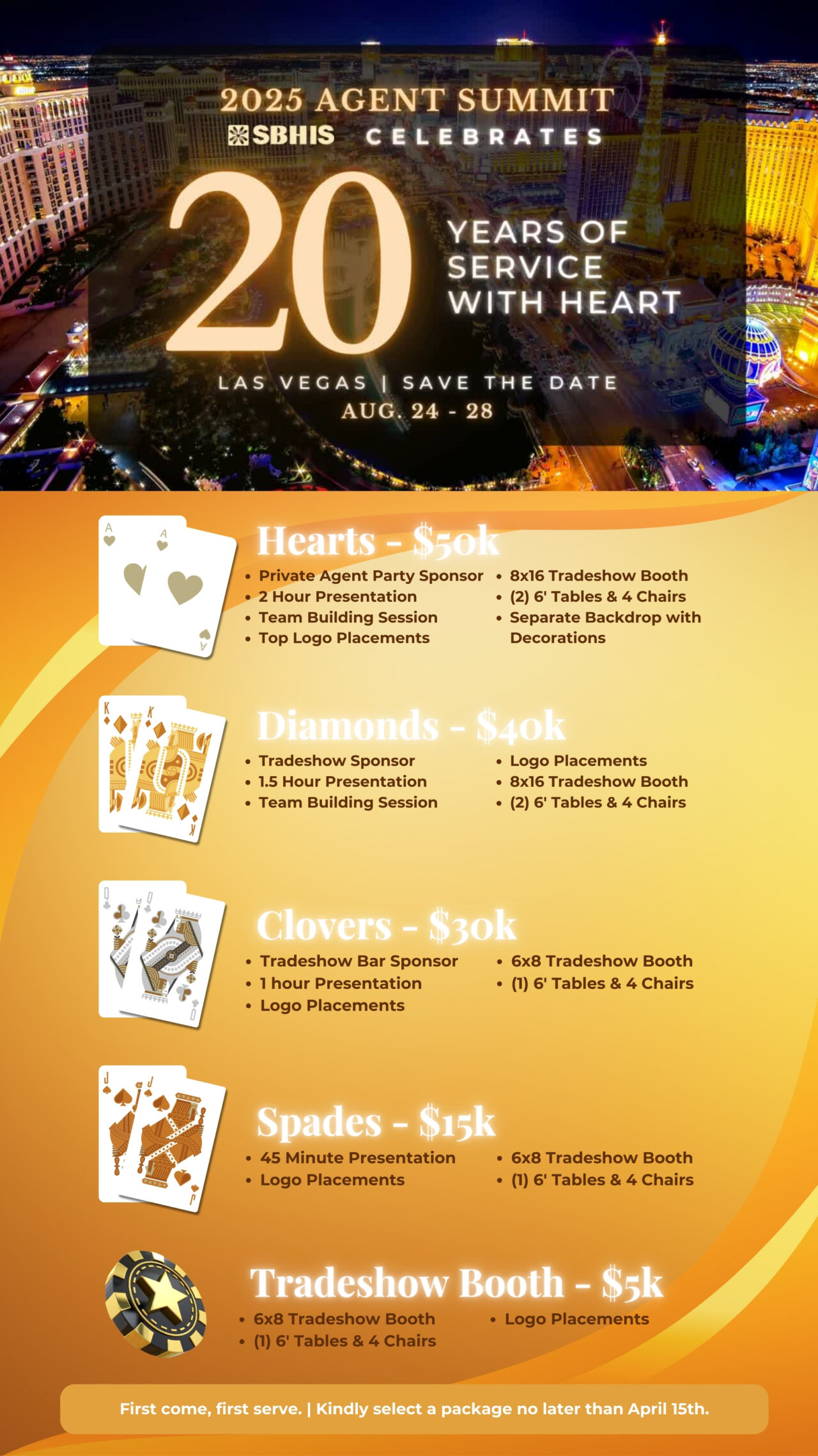 Agent Summit Sponsorships 2025 - SBHIS Insurance Services